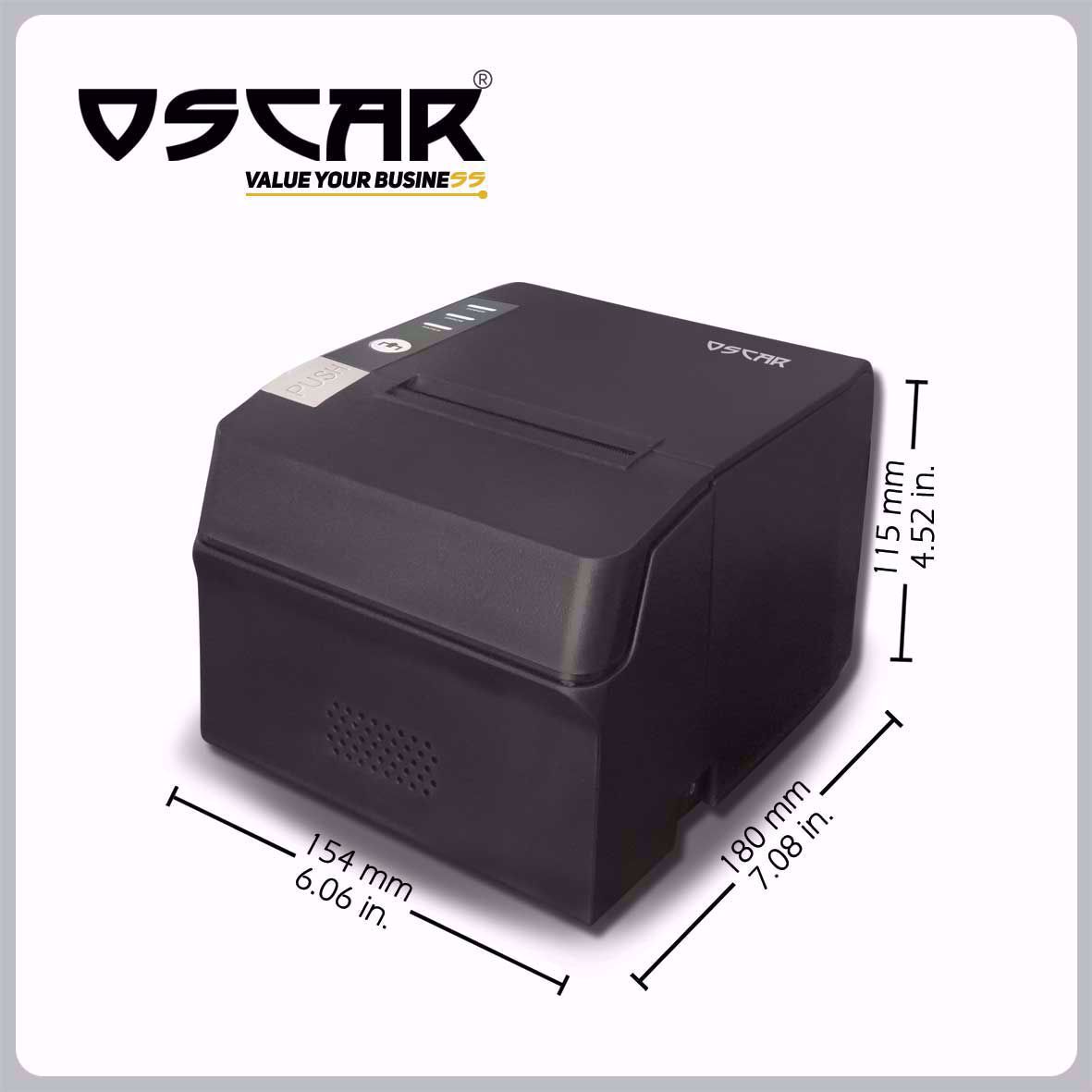 OSCAR Smart Electronics-OSCAR POS88C 80mm Thermal Bill POS Receipt Printer USB+Ethernet Black