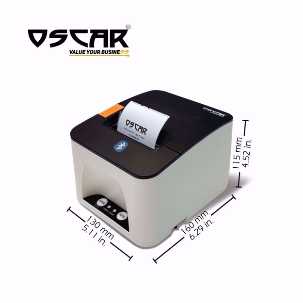OSCAR Smart Electronics-OSCAR POS58LD Thermal Label & Receipt Printer USB+Bluetooth White