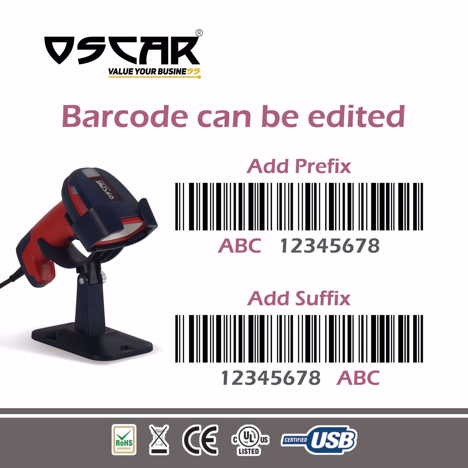 OSCAR Smart Electronics-OSCAR UniDust II Industrial Area Imager 2D QR ...